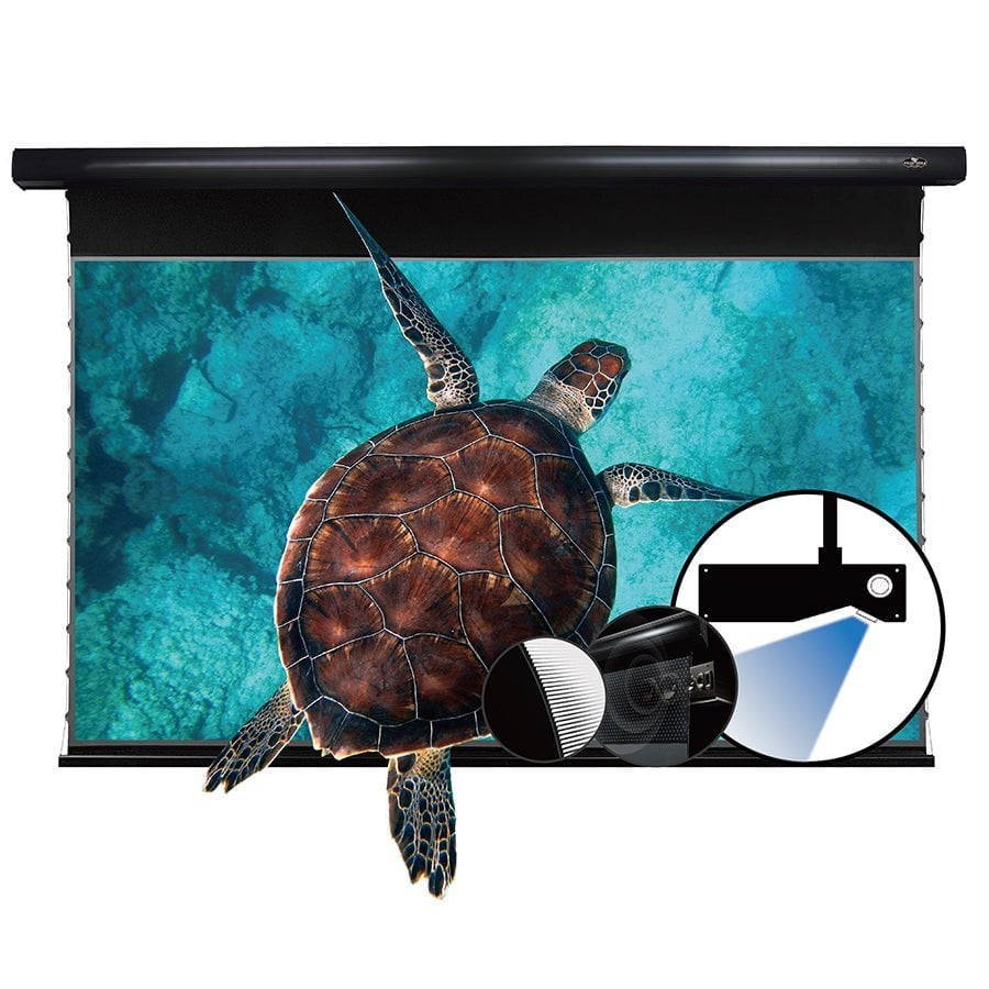 PRO PA Slimline Motorised Drop Down Projector Screen With Ultra Short ...