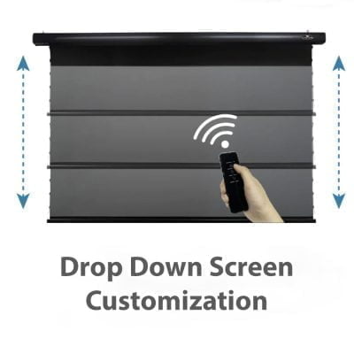 PRO A Slimline Motorised Drop Down Projector Screen With Ultra Short ...